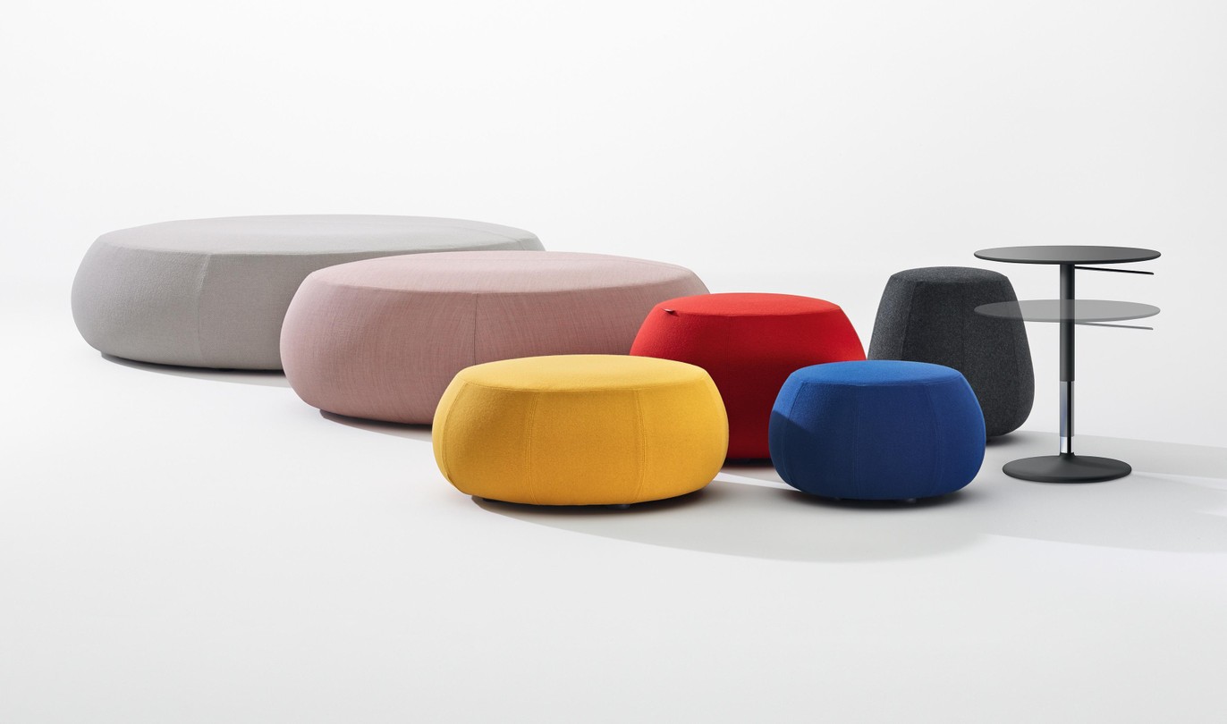 Pouf Pix Lined 2 Seats 95x32 cm | Arper